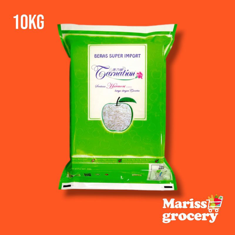 Beras Apple Hijau (Green Carnation) No.7 10kg | Shopee Malaysia