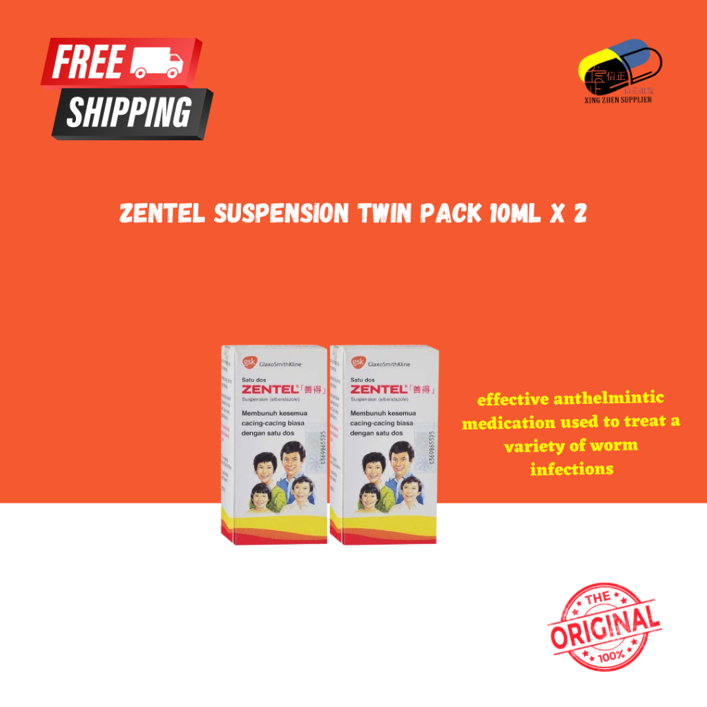 Zentel Suspension Twin Pack 10ml X 2 | Shopee Malaysia