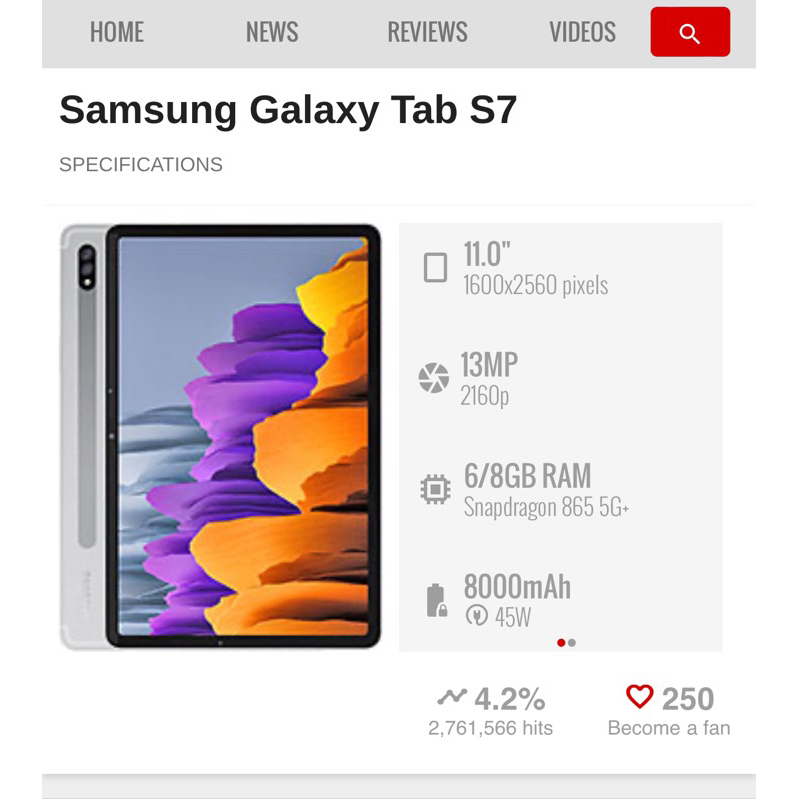 SAMSUNG GALAXY TAB S7 | Shopee Malaysia