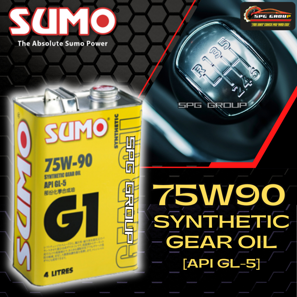 SUMO G1 SYNTHETIC 75W90 GEAR OIL 4 LITERS | Shopee Malaysia