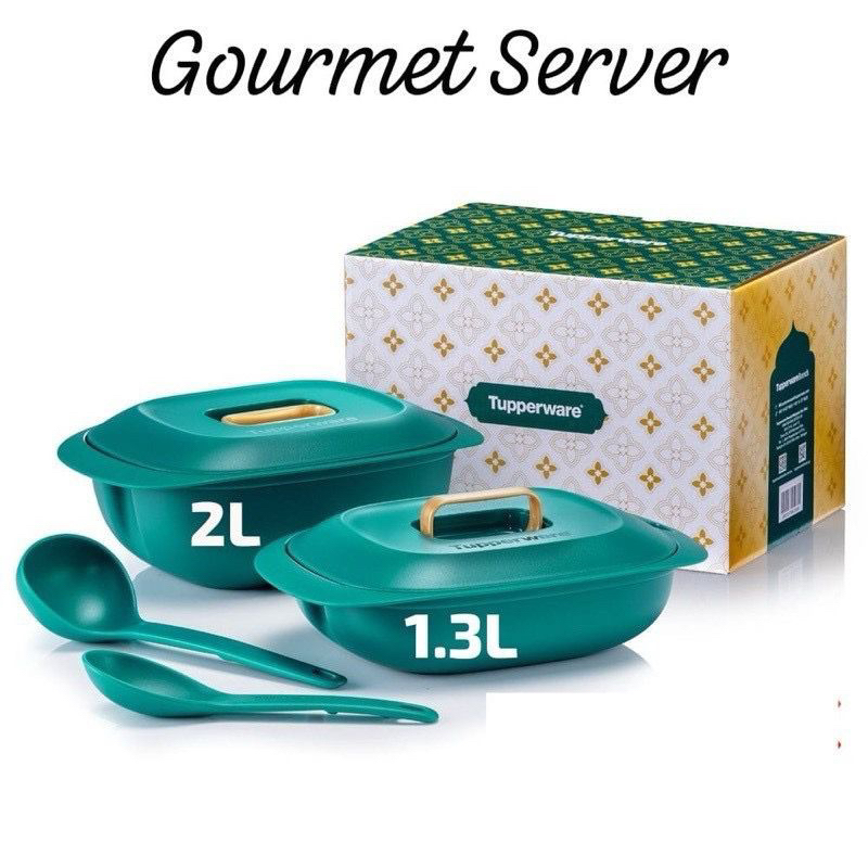 Tupperware Gourmet Server Set with gift box/ Barang Dapur/ Kitchenware ...
