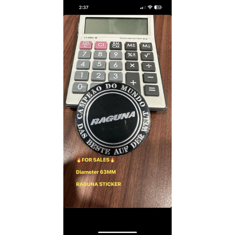 RAGUNA LOGO STICKER 63MM DIAMETER | Shopee Malaysia