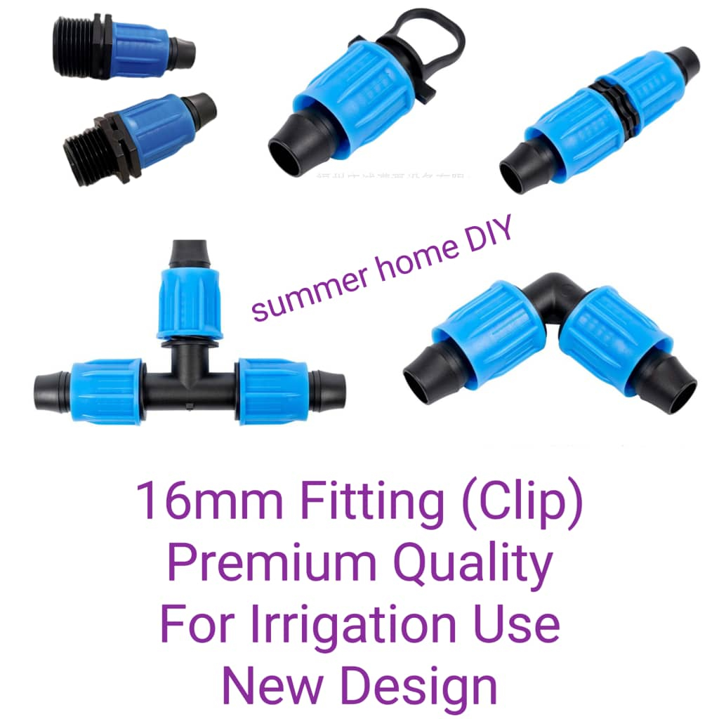 16mm Fitting With Lock(Blue)Premium /Elbow/Tee/Socket/End Cap/Direct ...