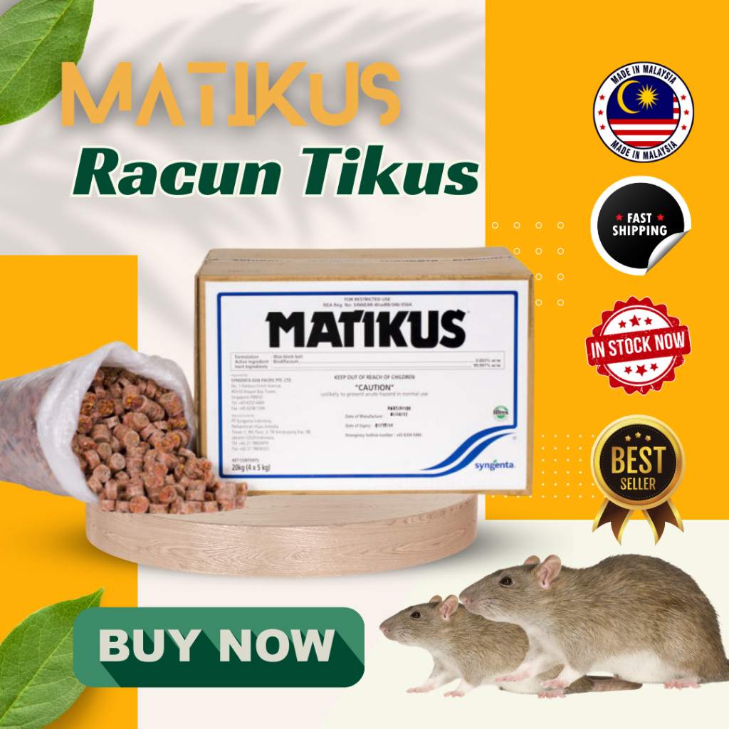 Rat poison 20kg BM RATGONE racun tikus pembunuh tikus lembah bulu kasar ...