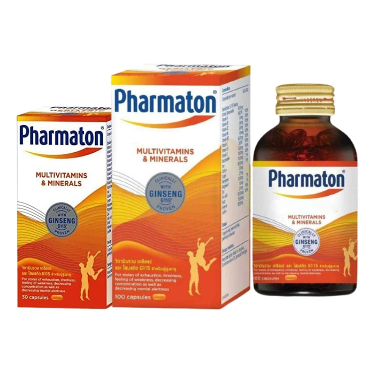 Pharmaton Multivitamin Capsules with Selenium 30's Ginseng Extract G115 ...