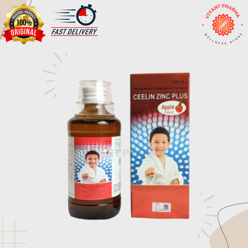 Ceelin Zinc Plus Syrup 120ml Apple Flavour (EXP:30/11/2024) | Shopee ...