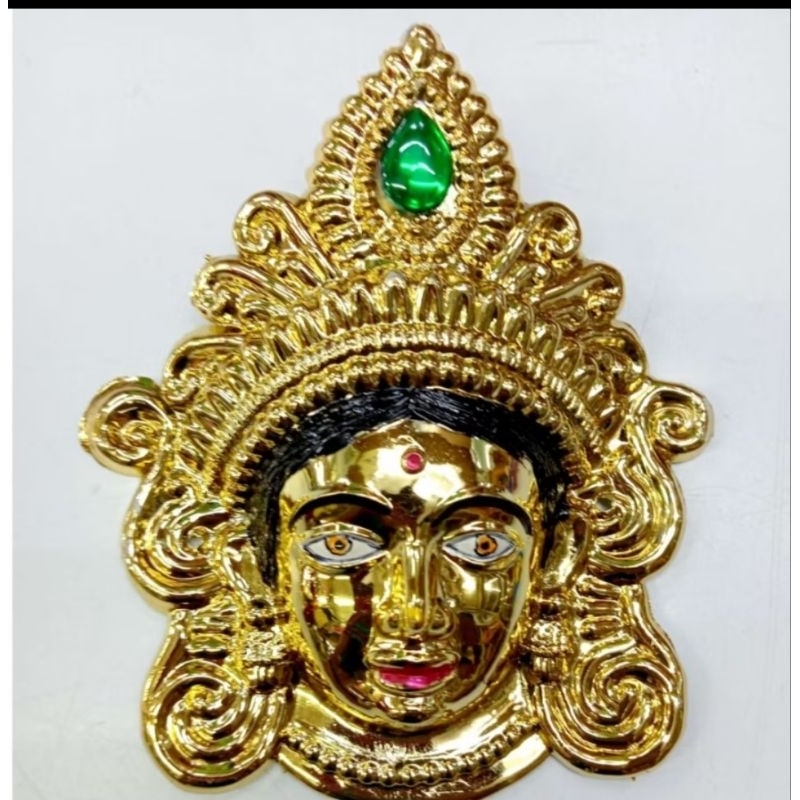 plastic gold colour Amman face/god face/Amman mugam | Shopee Malaysia