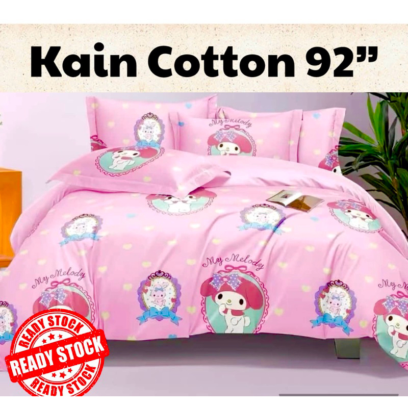 Kain Cadar Cotton Bidang 92 ” 100% Cotton/Open Meter (Kain sahaja)Kain ...