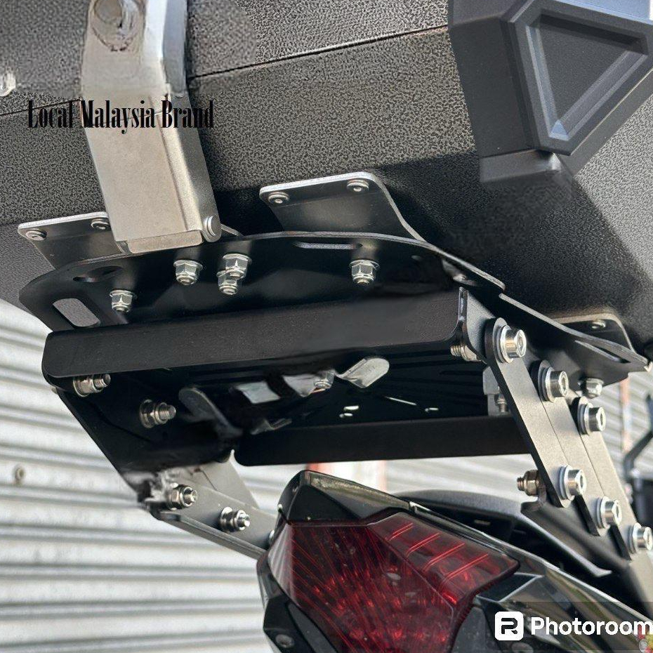 Foldable Adjustable Monorack Heavy Duty Top Box Rack Lipat Kotak ...