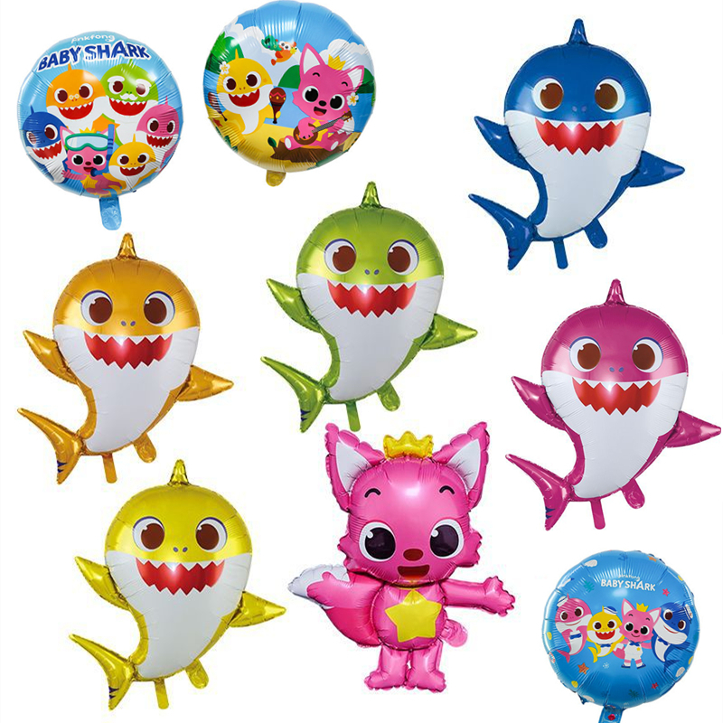[Msia Ready Stock] Baby Shark Theme Birthday Foil Balloon PinkFong ...