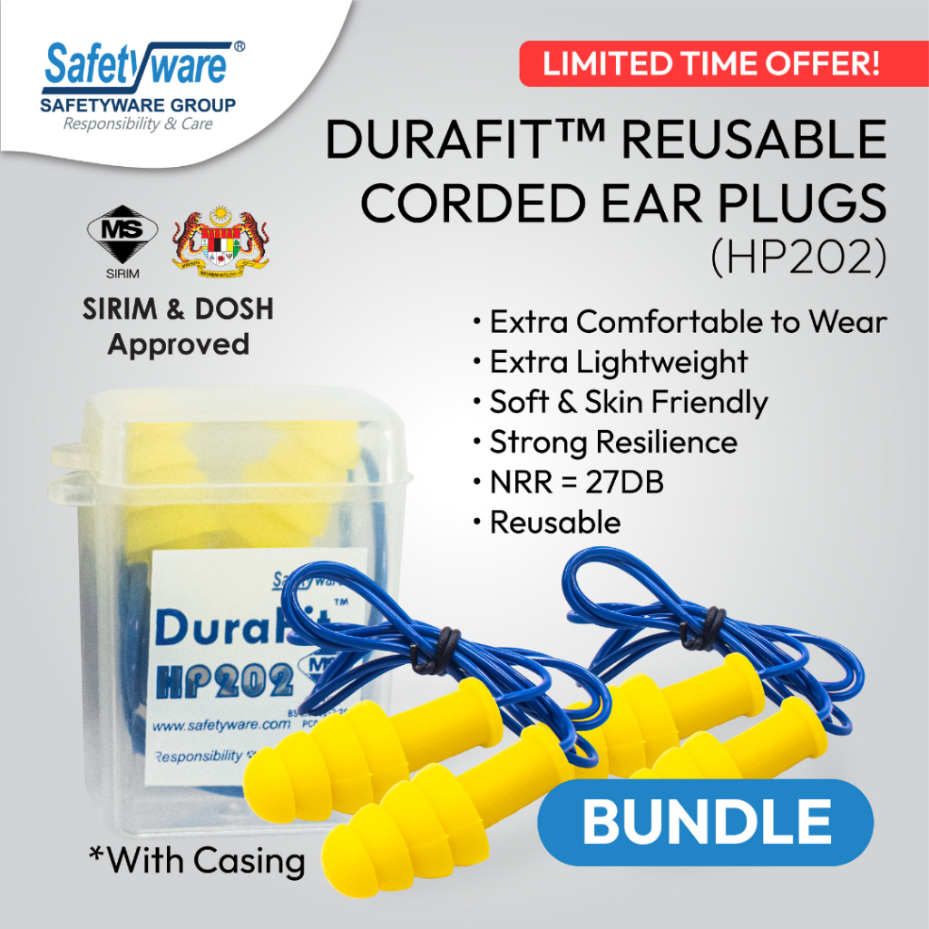 [BUNDLE DEALS] Safetyware DuraFit™ HP202 High Quality Reusable Ear ...