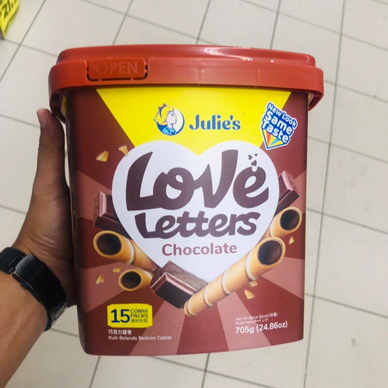 Julie’s Love Letters Vanilla Strawberry Chocolate 15 Packs 705gm Ready ...