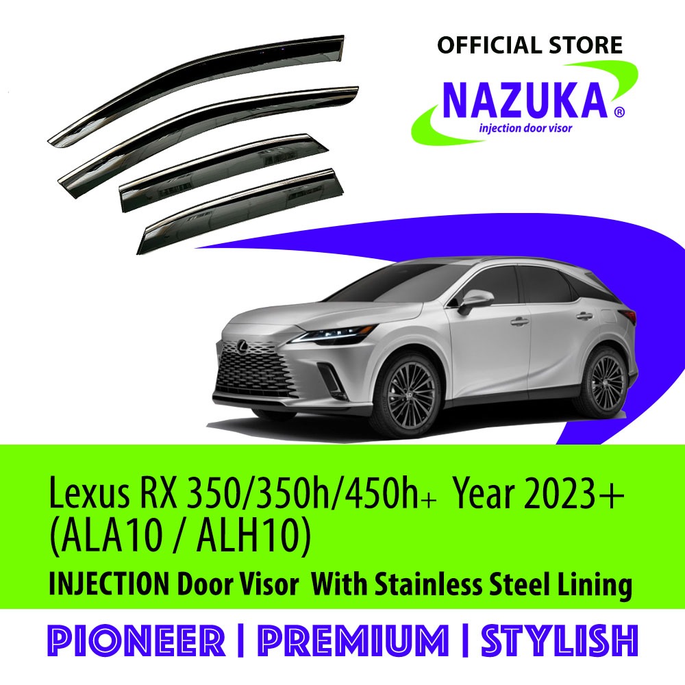 NAZUKA Lexus RX (ALA10/ALH) Year 2023-Present INJECTION Door Visor With ...