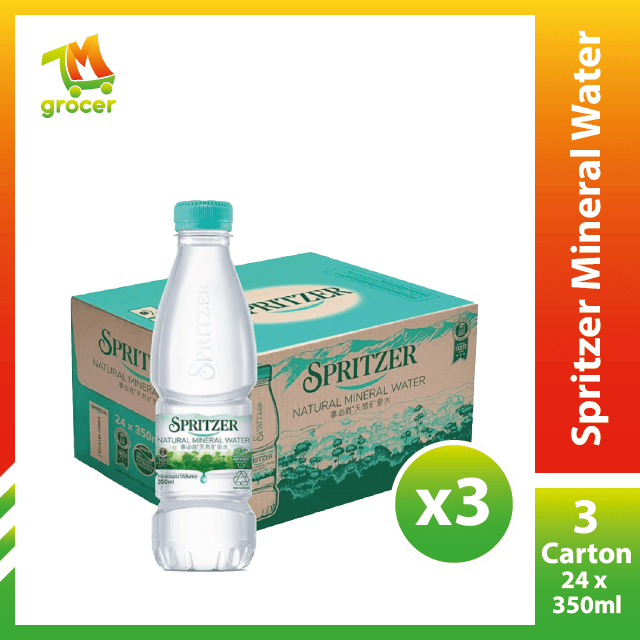 Spritzer Mineral Water (24 x 350ml) X 3 Carton | Shopee Malaysia