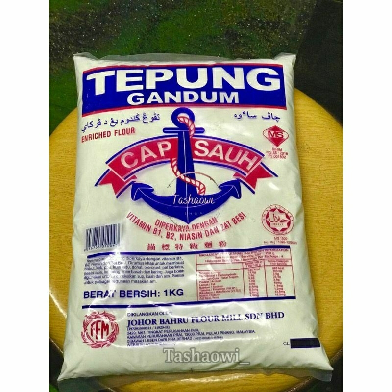 🔥Ready stock 🔥3 Pack Tepung Gandum Cap Sauh 1kg | Shopee Malaysia