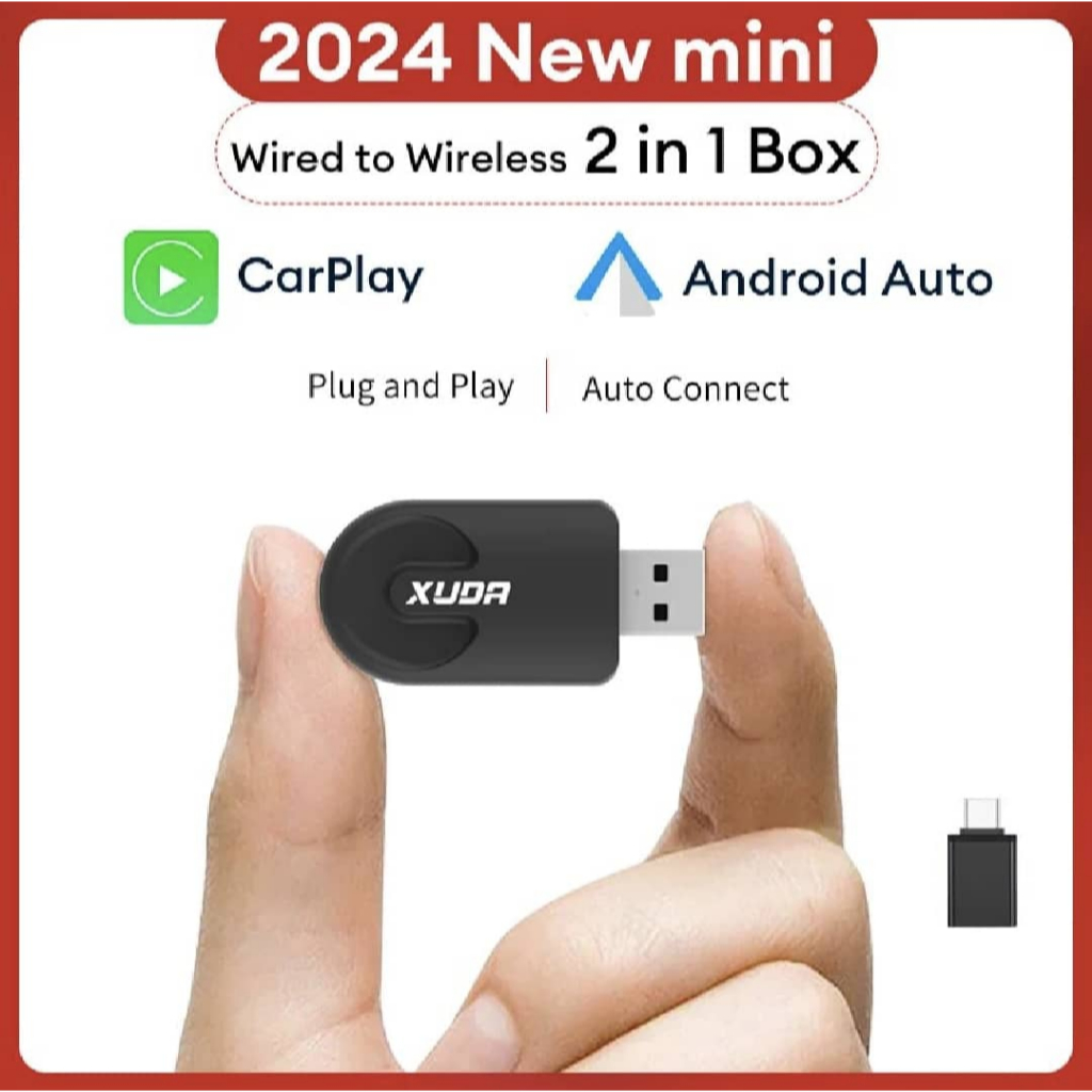 XUDA NEW Wireless CarPlay Android Auto Wireless Adapter Smart Mini Box ...