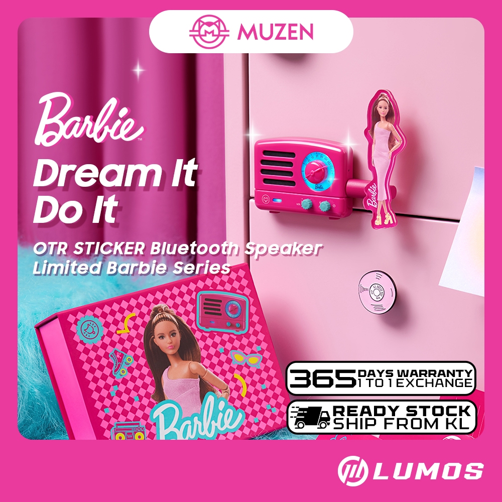 MUZEN OTR STICKER Barbie Limited Edition Magnet Fridge Bluetooth5.0 ...
