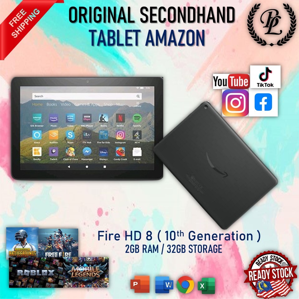 [ READY STOCK IN MALAYSIA ] TABLET AMAZON Fire HD 8 ( 10th Generation ...
