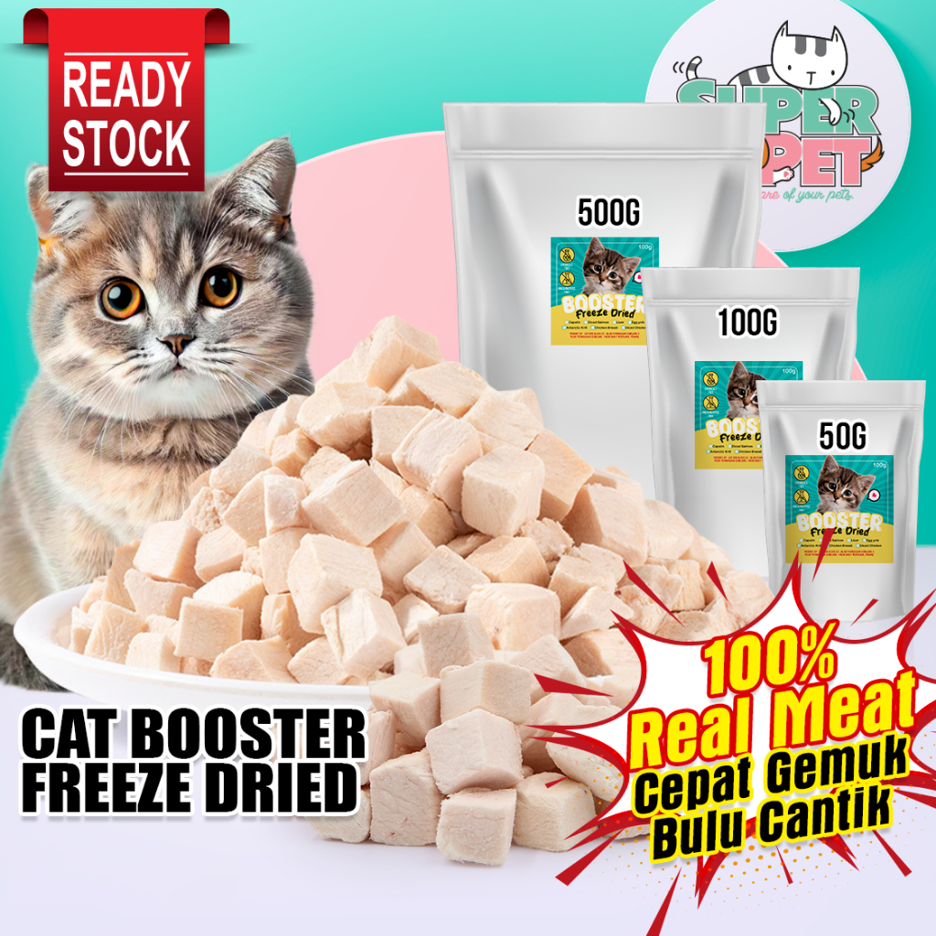 Premium Freeze Dried Pet Snack 10g Makanan Kucing Gemok Pet Food ...