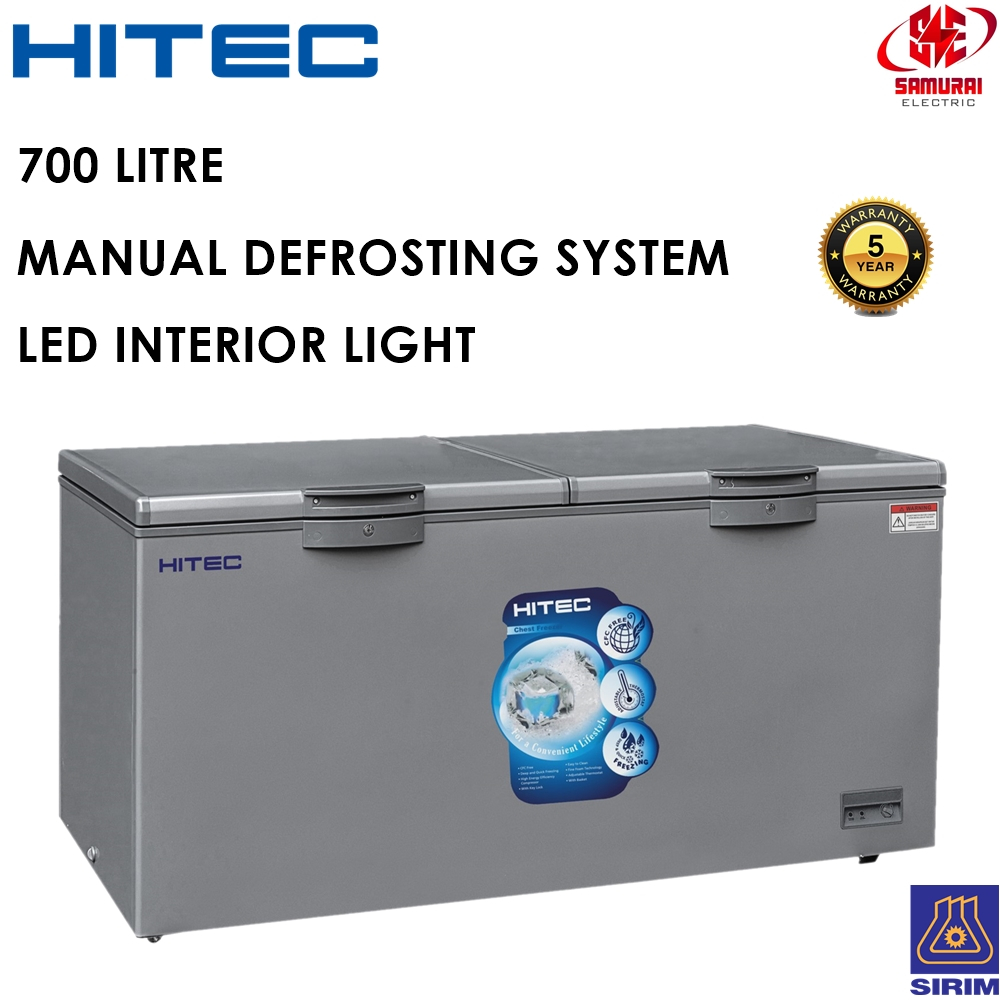 Hitec Chest Freezer with Lock & Key 700 Litre HFZC710D2 | Shopee Malaysia