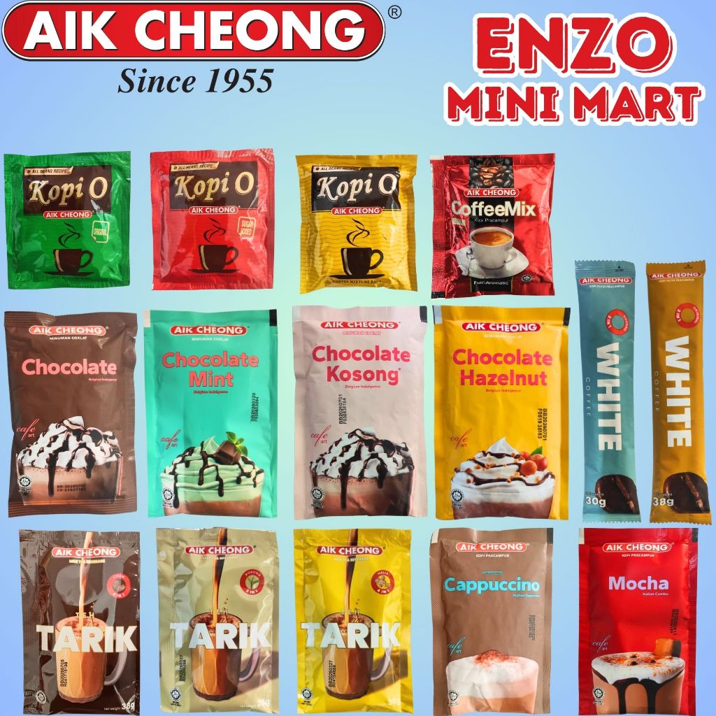 (LOOSE PACK) AIK CHEONG VARIETY COFFEE, WHITE COFFEE, TEA AND CHOCOLATE ...