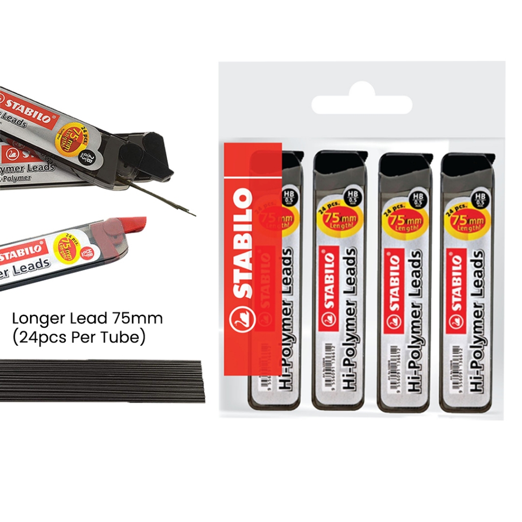 Stabilo Hi-Polymer 2B Mechanical Pencil Lead 0.5mm 0.7mm | Shopee Malaysia