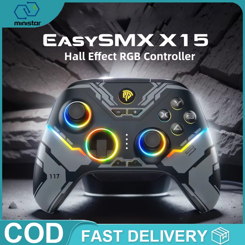 EasySMX X15 Wireless PC Gamepad, Bluetooth Joystick Controller for PC Windows, Nintendo Switch ...