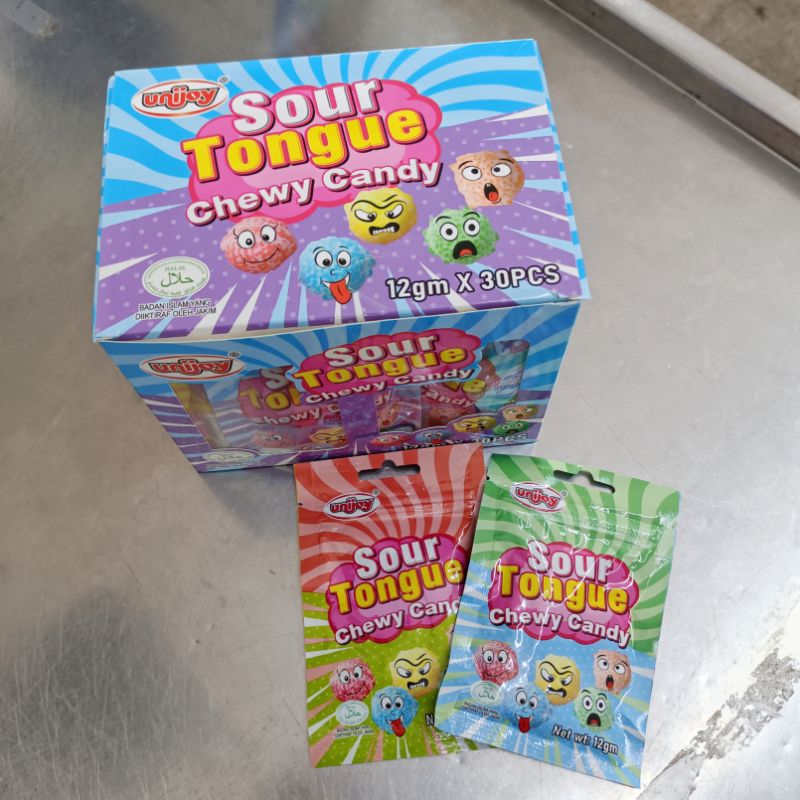 Unijoy Sour Tongue Chewy Candy 30pcs Fruit Flavour | Shopee Malaysia