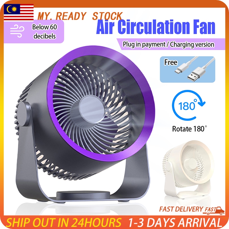 USB Rechargeable Fan Wall Fan 4000mAh Portable Outdoor Fan Wireless Fan ...