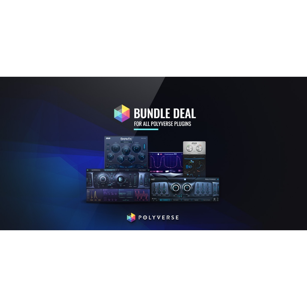 Bundle Deal v2024.06 (𝟖 𝐏𝐥𝐮𝐠𝐬 𝐈𝐧𝐜𝐥𝐮𝐝𝐞𝐝) (Win) VST, VST3, AAX x64 | Polyverse Music FX | Shopee ...