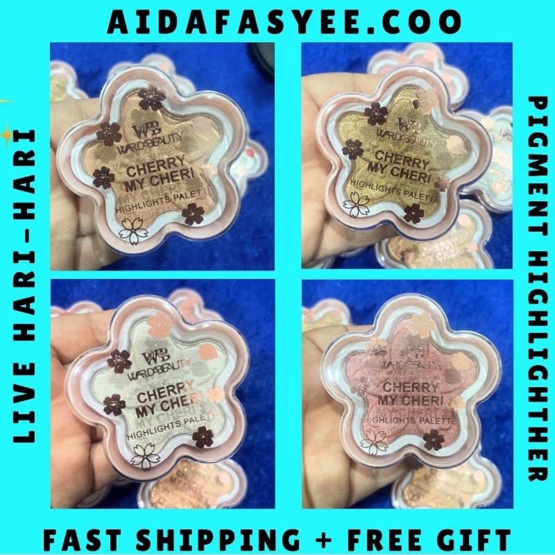 WARDA BEAUTY HIGHLIGHTHER MAKEUP POWDER PIGMENTED & GOOD QUALITY ...