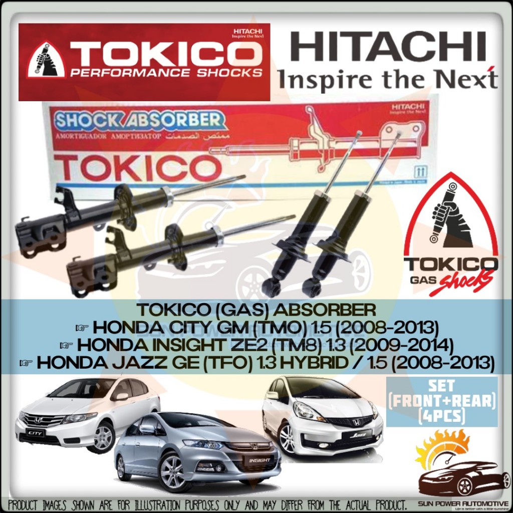 TOKICO TKC Honda City GM TMO / Insight TM8 / Jazz GE TFO Gas Shock ...