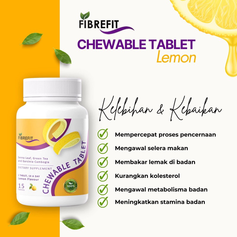 FIBREFIT 💯 ORIGINAL HQ DETOX CHEWABLE SLIMMING NURFELLA | Shopee Malaysia
