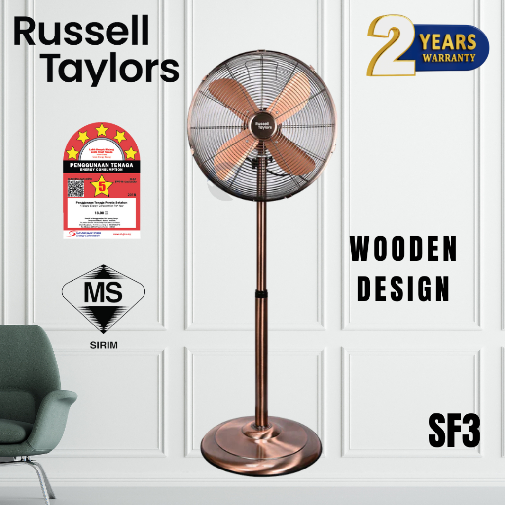Russell Taylors 4 Blade Metal Stand Fan 16 inch SF4 | Antique Designer ...