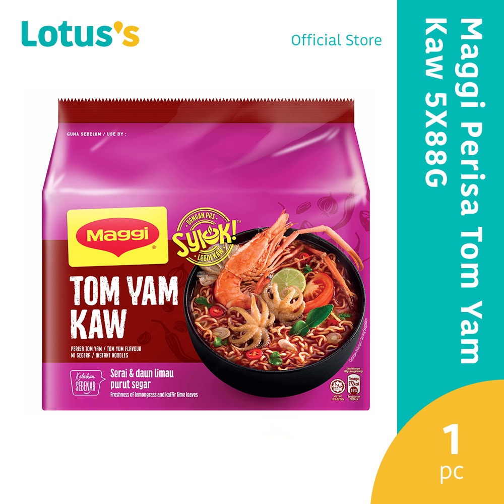 Maggi Perisa Tom Yam Kaw 5X88G | Shopee Malaysia