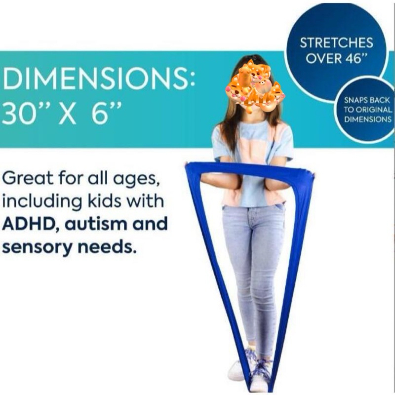 Calming Stretchy Band Fidget Toy Children's Resistance Band Silent ...