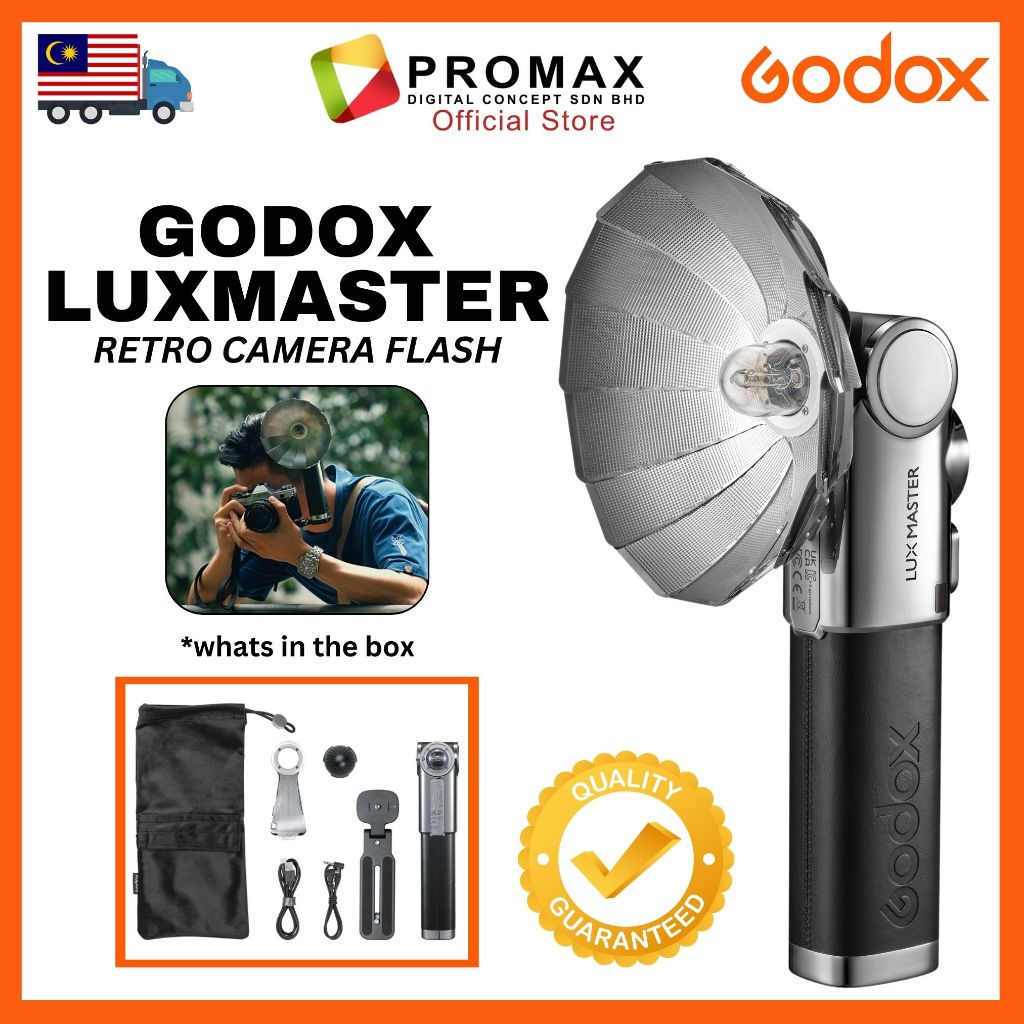 Godox LuxMaster Retro Tiltable LUX Master Camera Flash Head with ...