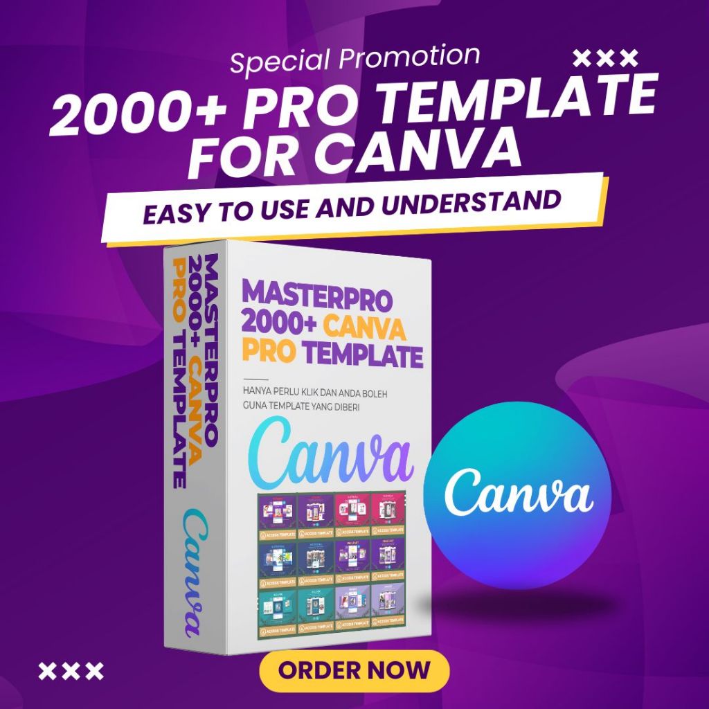 2000+ CANVA PRO TEMPLATE | EASY TO USE | PRO TEMPLATE | Shopee Malaysia