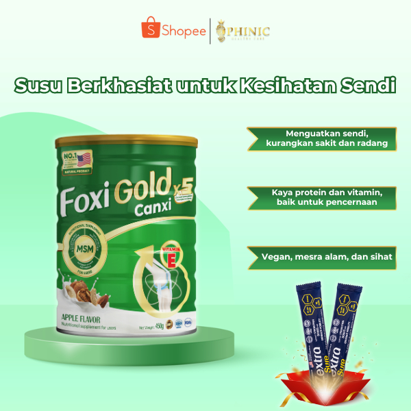 Foxi Gold - Susu Kacang Vegan Premium Membantu Memulihkan Tulang dan ...