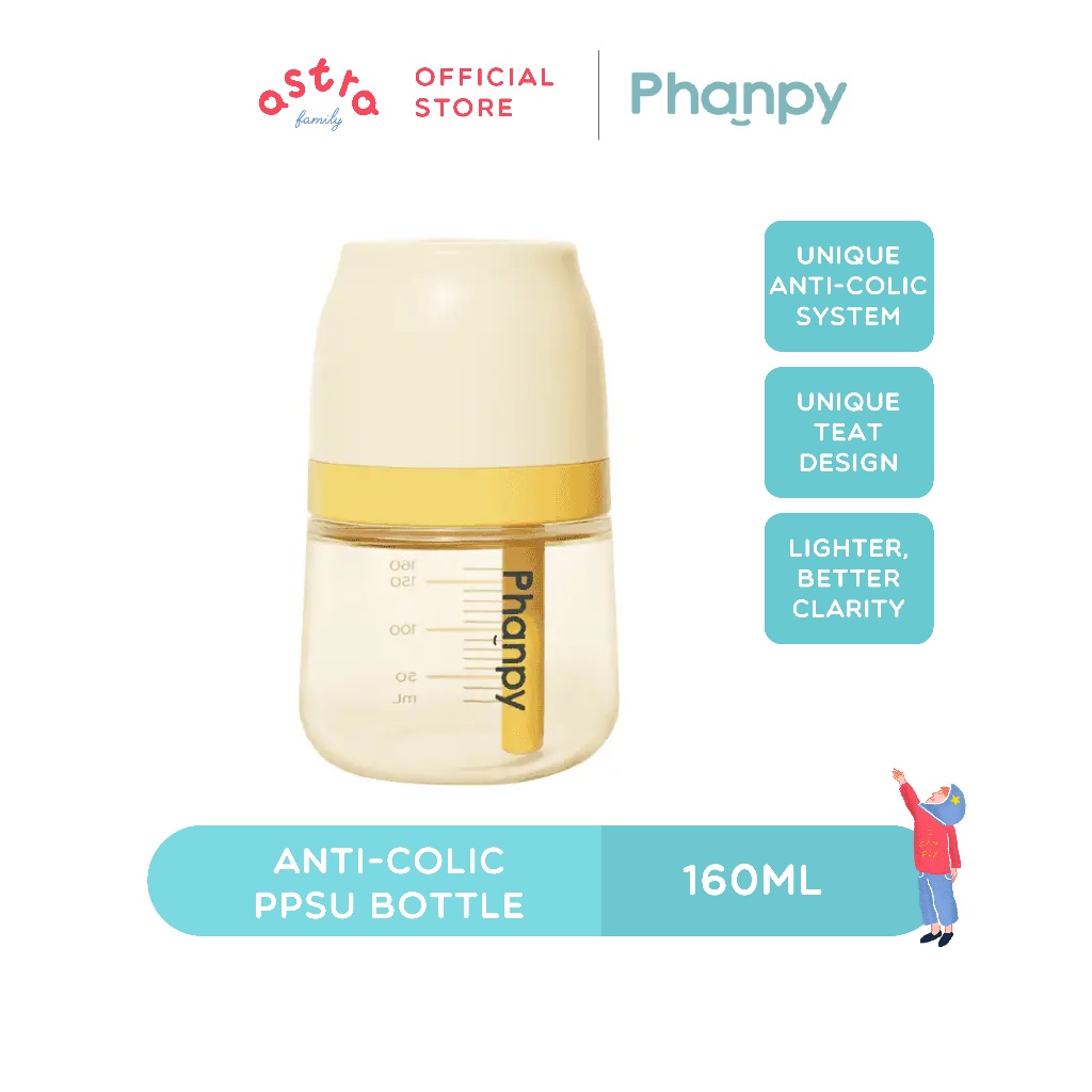 Phanpy Anti Colic PPSU Bottle (160ml) | Shopee Malaysia