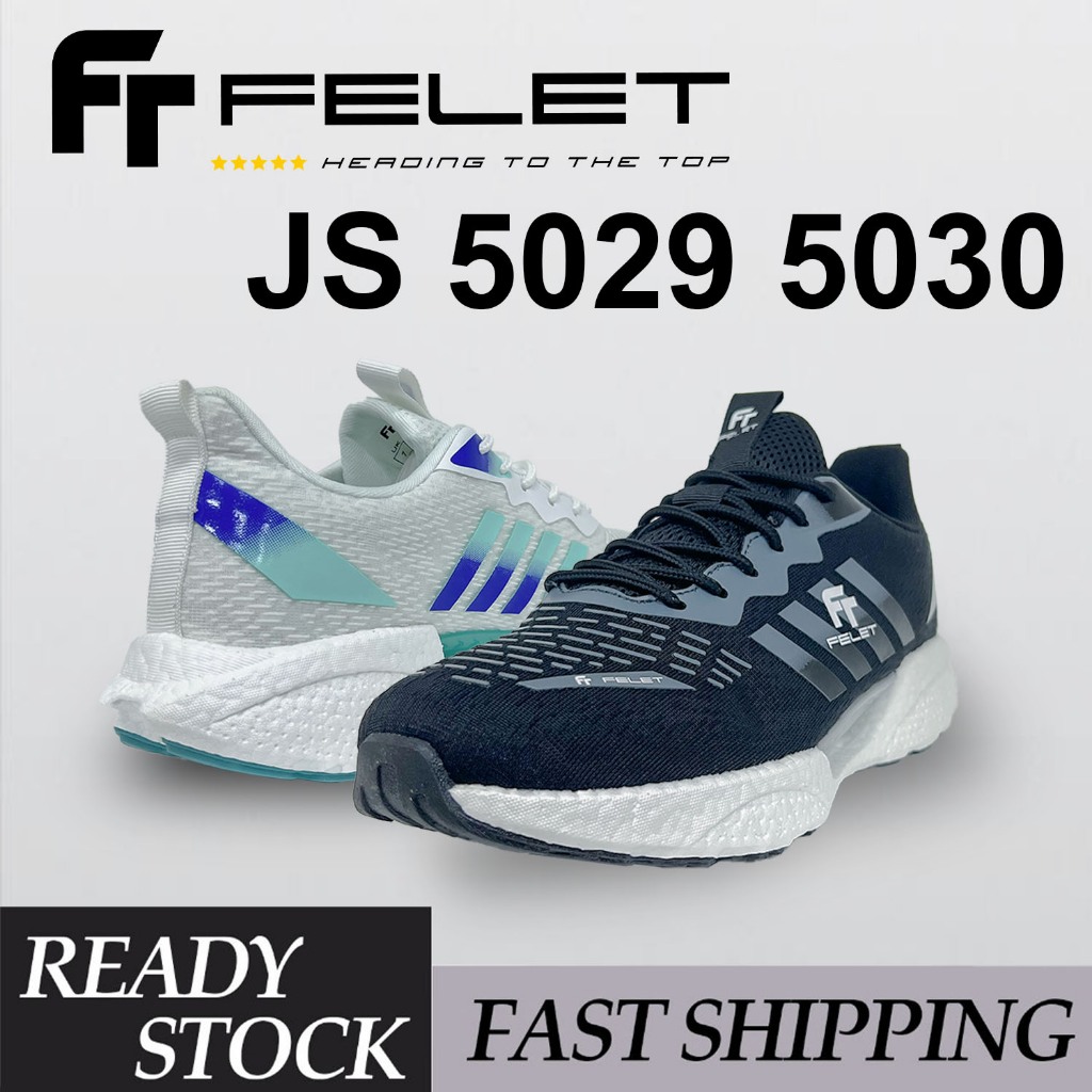 【Ready Stock】FELET Jogging Shoes JS 5029 5030 (100%Original) | Shopee ...