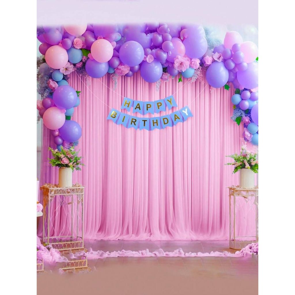 1 piece pink 3M tulle backdrop, transparent background suitable for ...