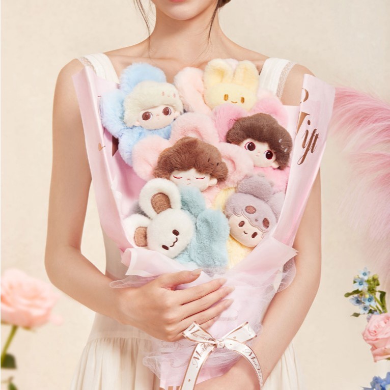 Pop Mart Original DIMOO - More Than a Gift Bouquet Box Flower Plush ...