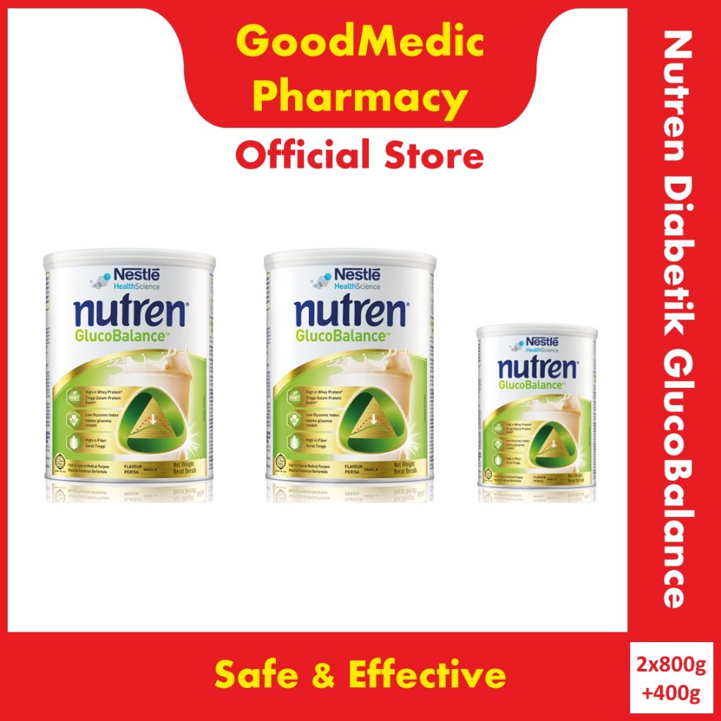 Nestle Nutren Diabetik GlucoBalance Meal Replacement Vanilla Flavor ...