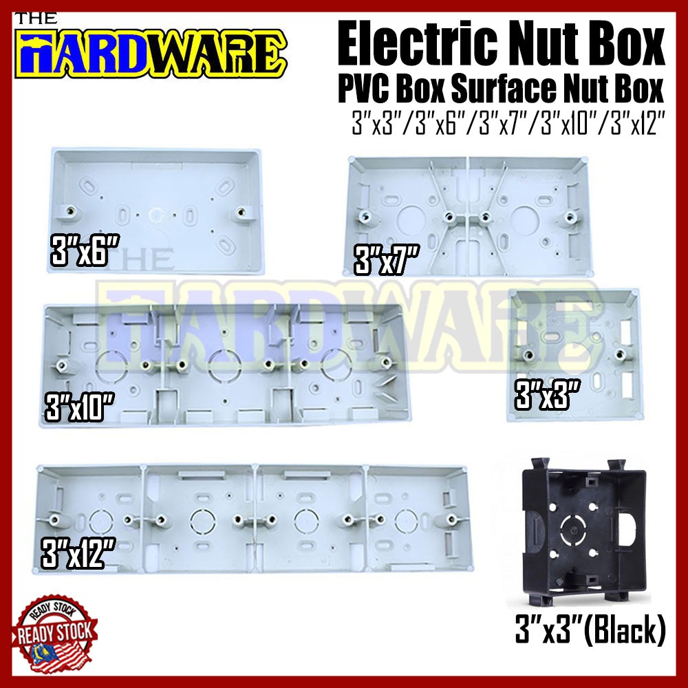 PVC Surface Type Nut Box/Electrical Use Switch box/Box Socket Switch ...