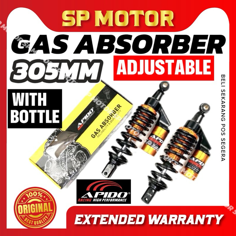 (1PCS) APIDO 305MM ABSORBER MONOSHOCK 305MM SHOCK GAS ABSORBER NVX NMAX ...