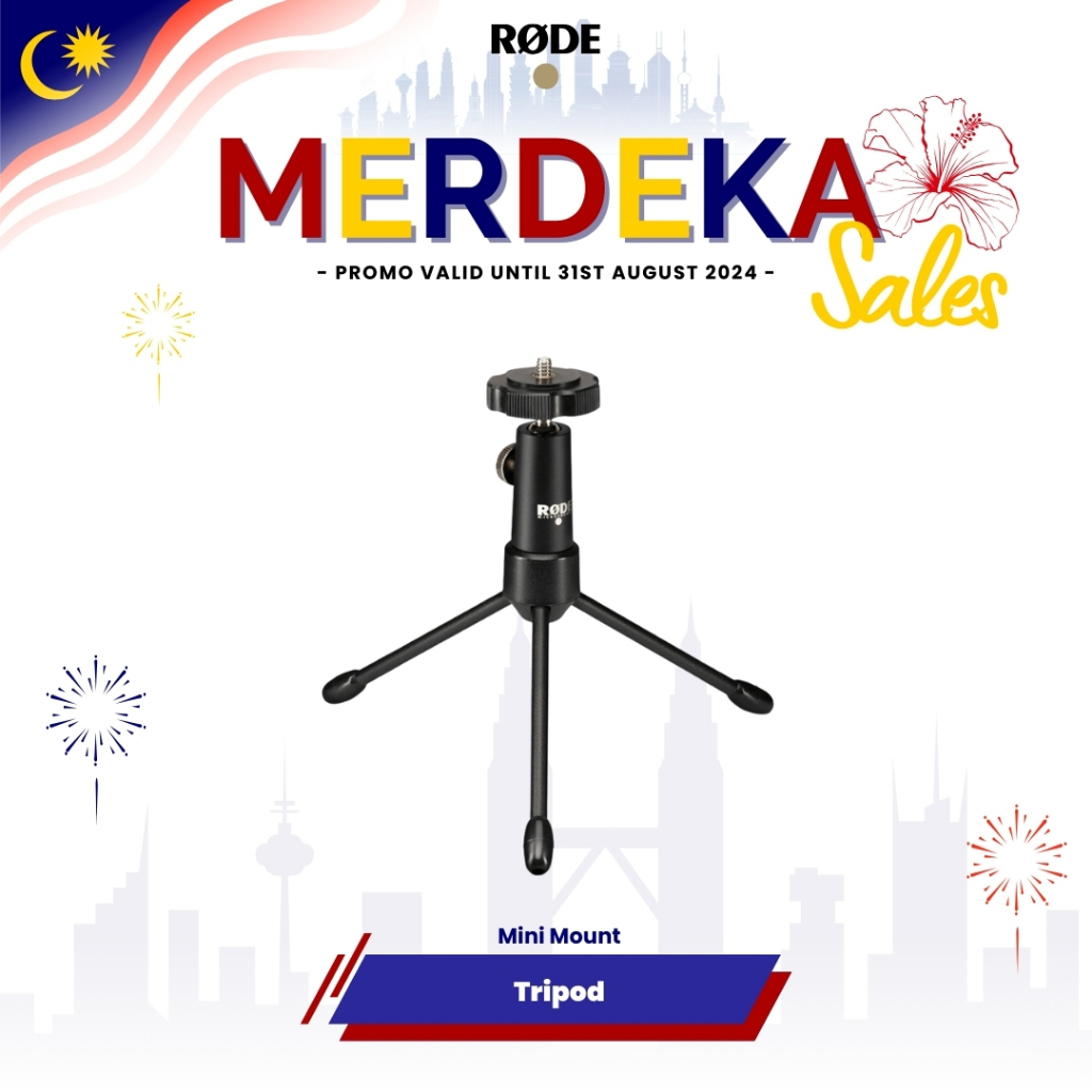RODE Tripod Mini Tabletop Tripod / Tripod 2 Camera and Accessory Mount ...