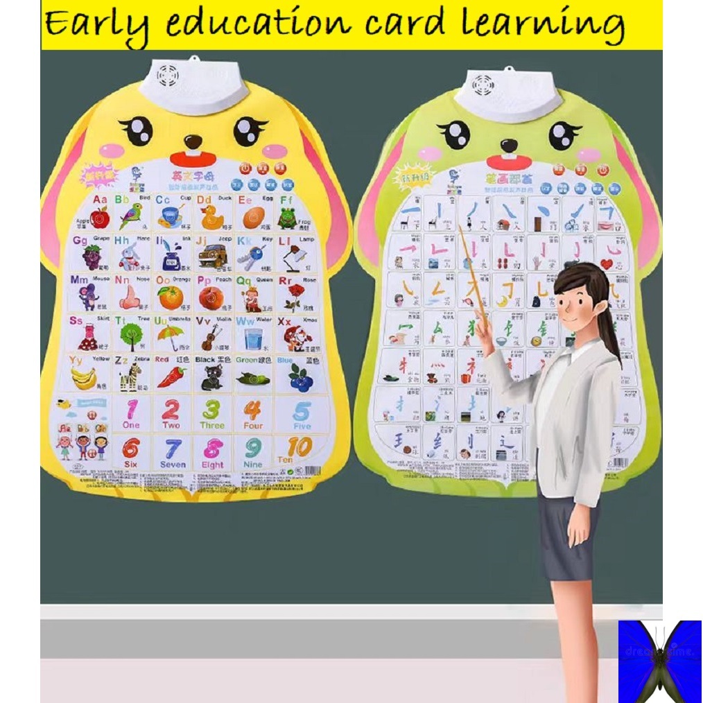 Electronic Hanging Chart Alphabet Number For Baby Early Education ...