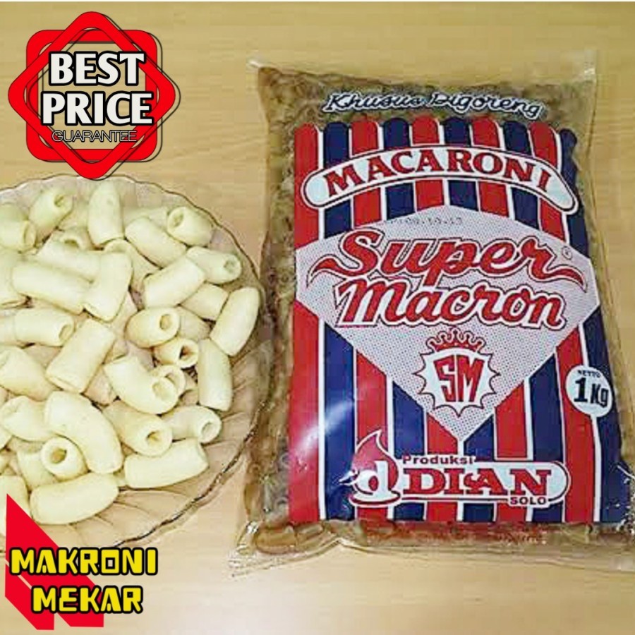 Makaroni Super Macron 1kg/ Makaroni Mentah Mekar | Shopee Malaysia