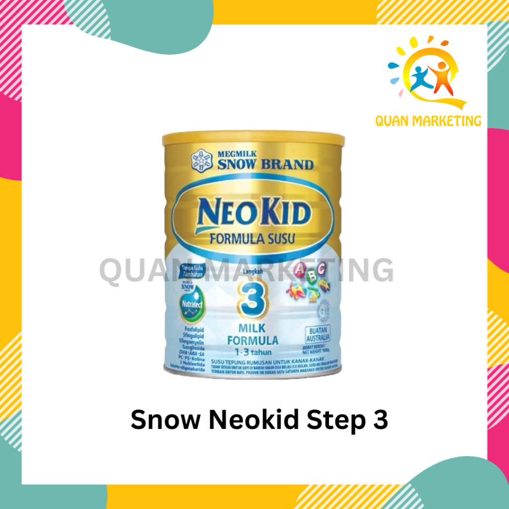 Snow Brand Neo Kid Step 3 (900g) - Growing-Up Milk Formula | Shopee ...